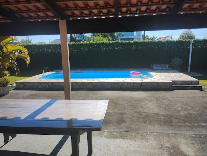 Casa C/piscina 3x6mt, 3 Qtos C/suíte, 200mt Praia. - Guaratuba