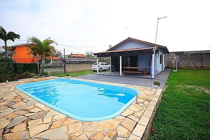 Casa C/piscina 3x6mt, 3 Qtos C/suíte, 200mt Praia. - Guaratuba