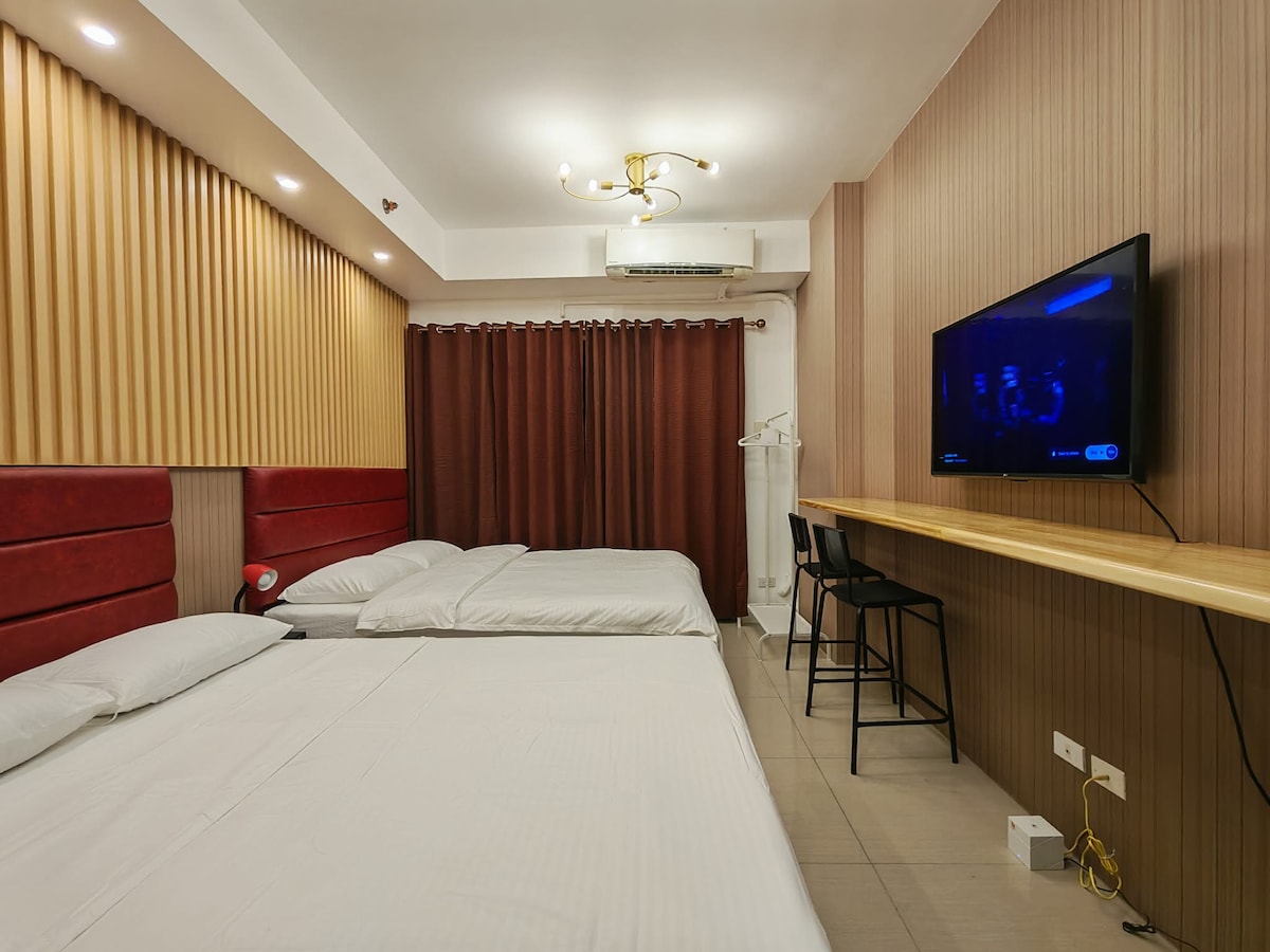 MOA Shell Tower D 5F; vue sur les commodités avec lits doubles ...