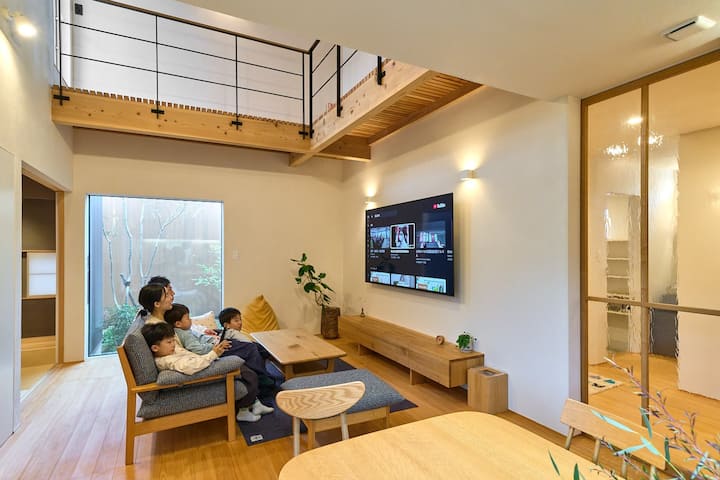 父母ケ浜まで徒歩3分/最大7名/一戸建て貸切/無料駐車場3台/ev充電可【cortile】 - 三豊市