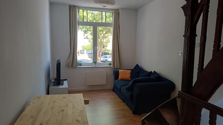 Maison 3 Chambres Avec Cour, Proche Parc Barbieux - Roubaix