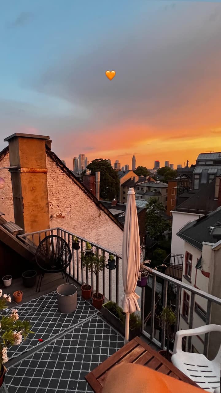 Altbau Loft • Rooftop • 5min City • Stylish & Calm - Frankfurt am Main