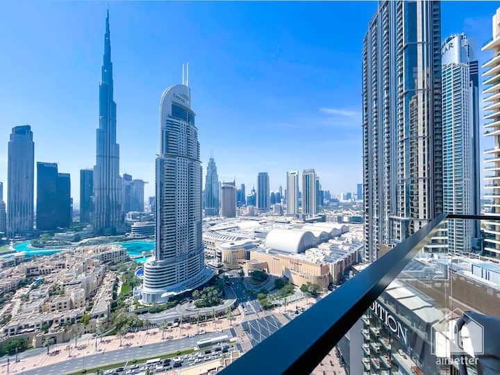Burj Royale Elite Suite • 2br Panoramic Burj Views - Dubaj