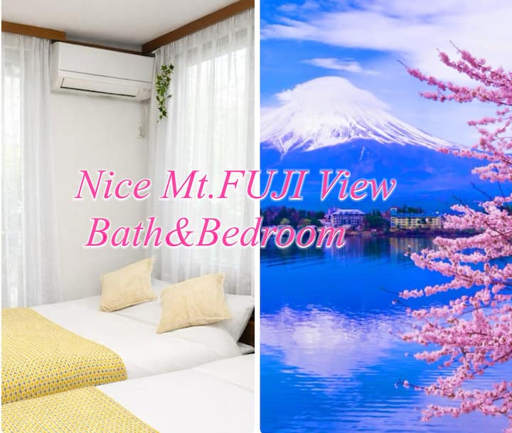 Mt. Fuji & Cherry Blossom View From Bedroom｜ - Fuji
