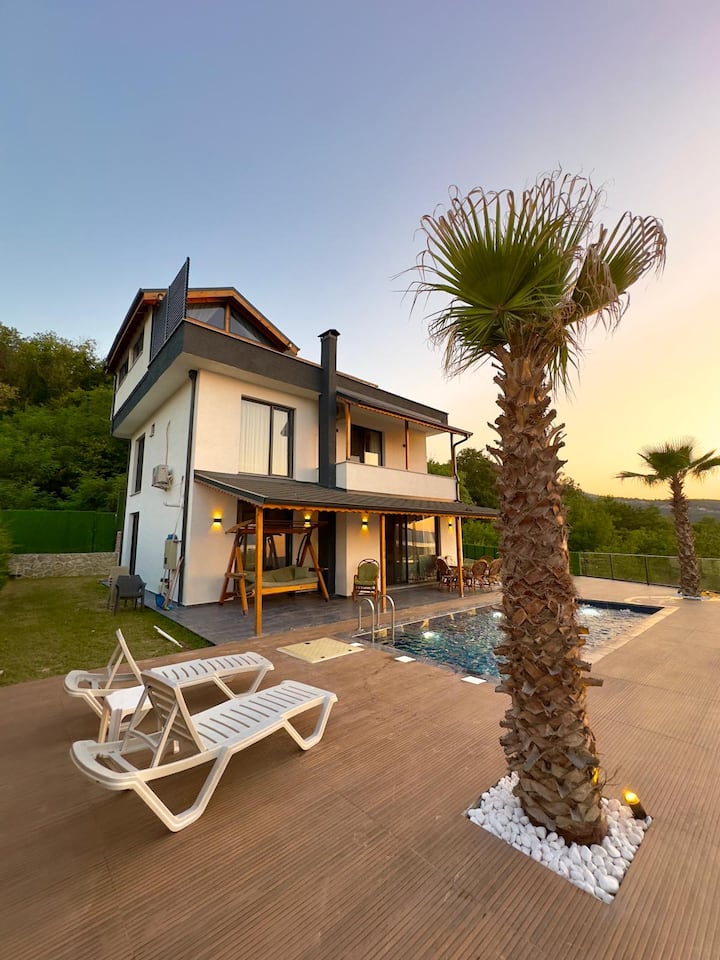 5+1 Göl Manzaralı,ısıtmalı Havuzlu,jakuzili Villa - Sakarya