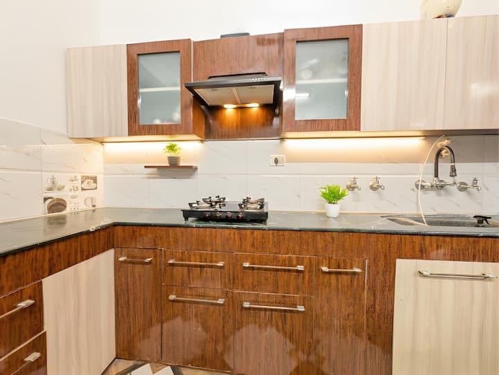 Spacious 2bhk Villa - Kitchen, Bbq Area, Terrace - Alwar