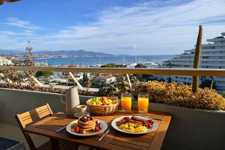 Marina - Vue Mer Panoramique - Premium Loft - Plage des Bouches du Loup