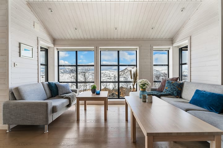 Moderne Fjellhytte | Panoramautsikt 1060moh | 4sov - Norway