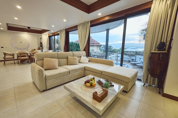 Beachside Seaview Villa • Private Pool • 4 Br - Ko Pha Ngan