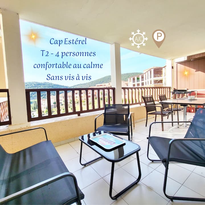 Au Village-cap Estérel- Charmant T2-4 Pers- Clim - Cap Estérel