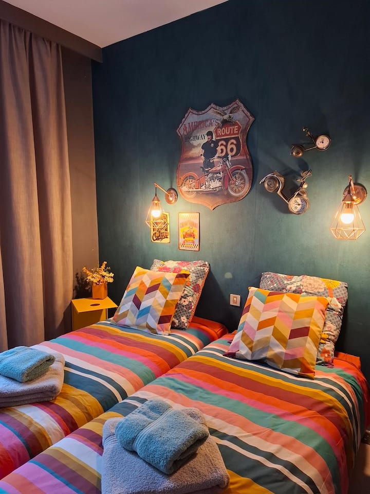 Salle Familiale Route 66 - Le Bistrot Du Lot - Conques