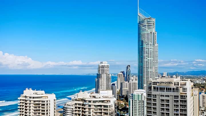 *Above Hilton-sky Ocean 2.5bdr Apt Parking/netflix - Surfers Paradise