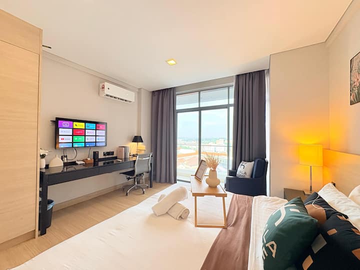 King Studio Glass Bathroom | 300m To Afamosa |1020 - Malacca