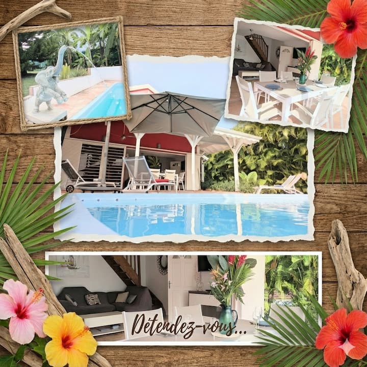 Villa Familiale 1000m² - Piscine & Suite Au Rdc - Guadeloupe
