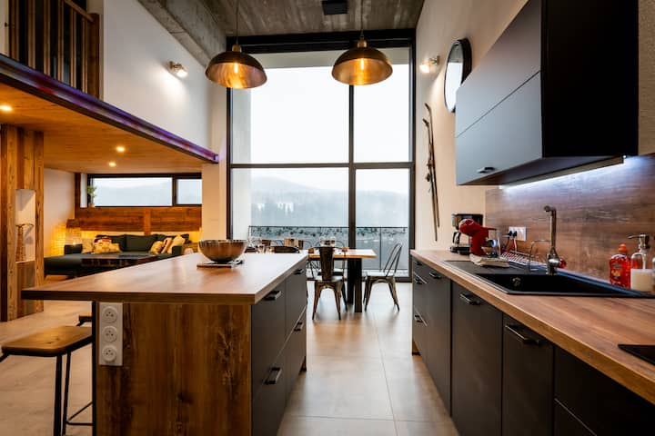 Appartement Cocon Familial & Vue Sur La Vallée - Les Rousses