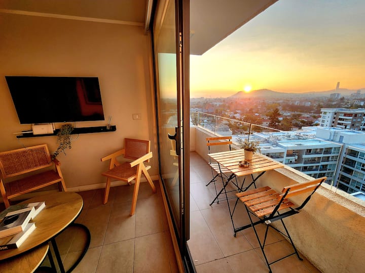 Family 2-bed, 2-bath In Plaza Egaña | Metro, Shopping Centre, A/c, Parking - Las Condes