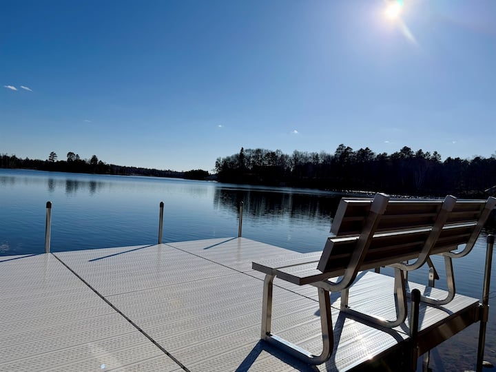 New Luxe Lakefront Cabin W/hottub|sauna| - Minnesota