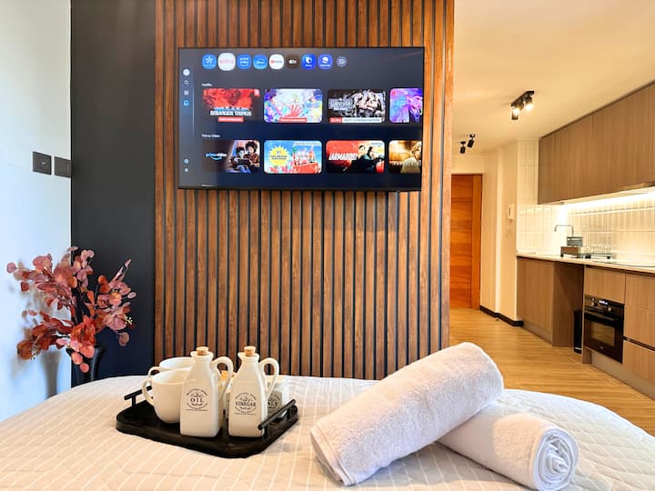 Descansa En ÑUñoa, Estudio Moderno Cerca Del Metro - Cordillera