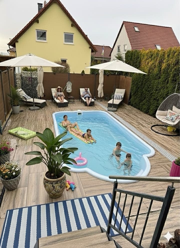 Ferienwohnung Mit Pool Und Garten –Rückzugsort - Halberstadt