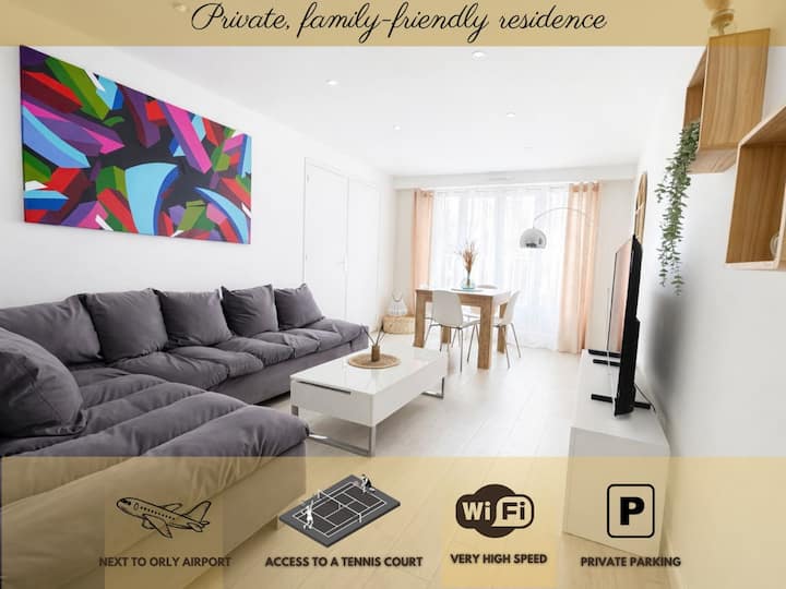 Appart Chilly-mazarin T3 Proche Aéroport Orly - Chilly-Mazarin