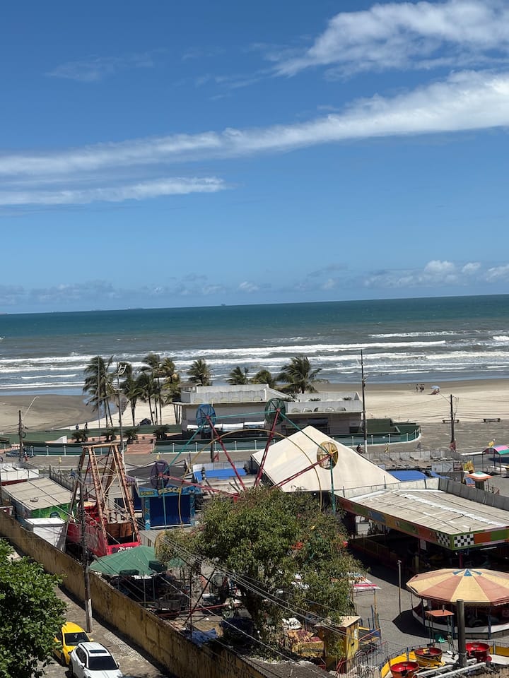 Apto Praia Grande Ocian 1 Dormitório Vista Do Mar - Praia Grande