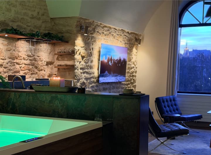 Suite Bien-être & Spa Privé Sous Voûte Historique - Gare de Metz