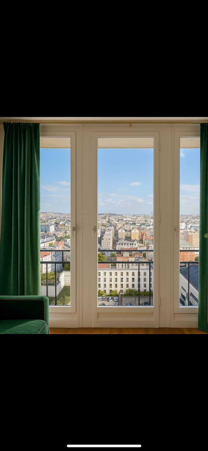 Studio Lumineux Avec Vue Panoramique Sur Paris - ブーローニュ＝ビヤンクール