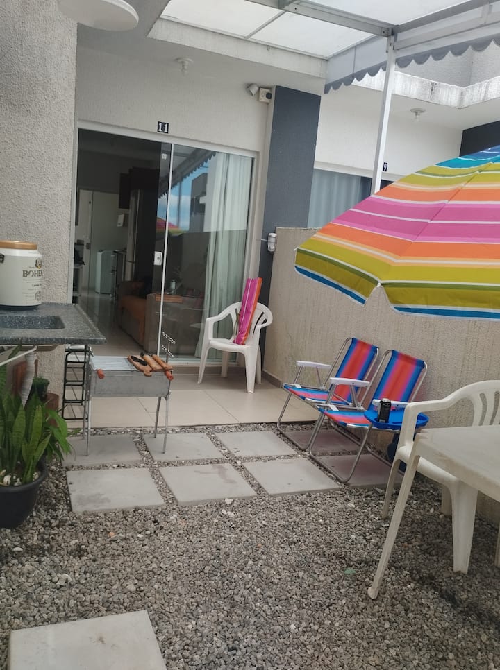 Casa Completa Segura1km D Praia Garagem P/2 Carros - Matinhos