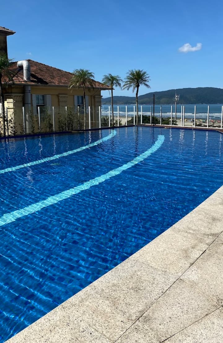 Apartamento Pé Na Areia, Unlimited Ocean Front - Santos, Brasil