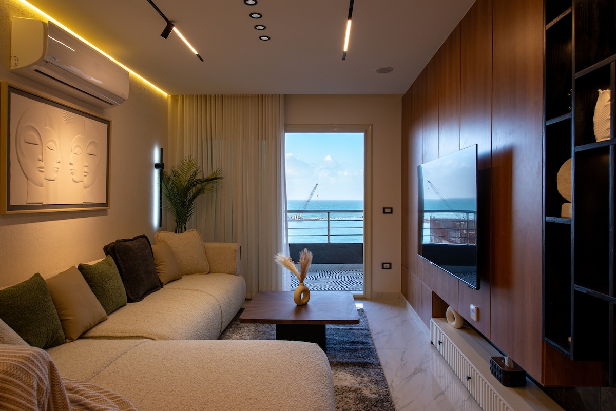 Luxuriöse Wohnung mit bezauberndem Meerblick und komplett komfortabel ...