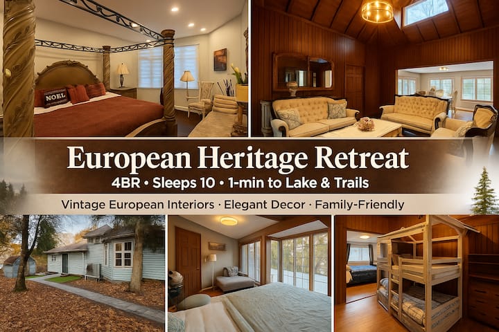 European Heritage Retreat · 4br · Sleeps 10 - Barrie