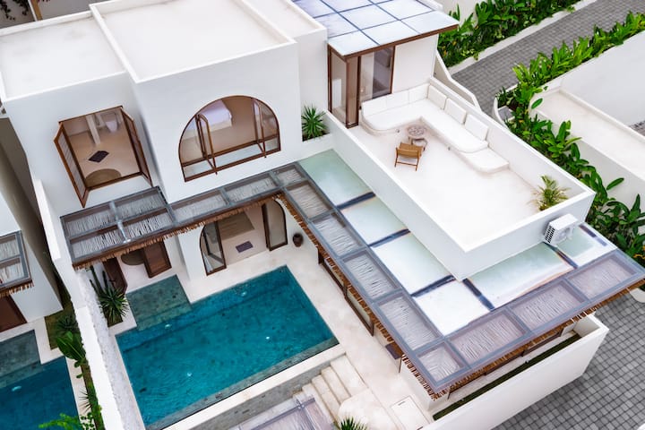 Villa Cove 4: 2ch Piscine & Toit Vue Mer Uluwatu - Australia