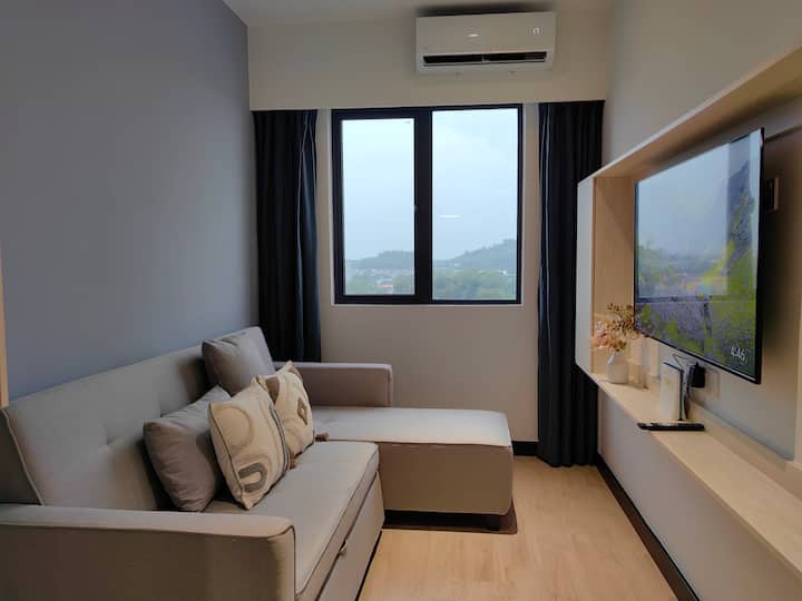 Cozy|1br|gym|washer|free Parking|7 Mins City - Kota Kinabalu