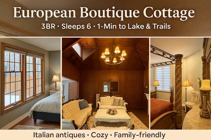 European Boutique Cottage • 3br • 1-min To Lake - Barrie
