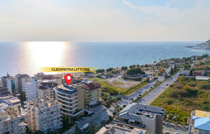 Kleopatra Plajında Yeni 1 Yatak Odalı Daire - Alanya
