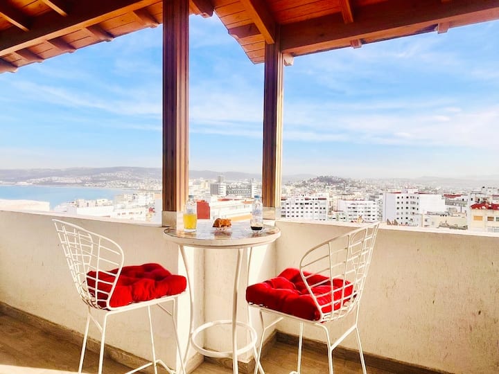 Marina Serenity Baie- Vue Baie, Piscine, Terrasse - Tanger