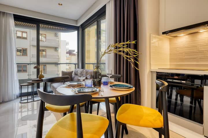 Kleopatra Plajına 80 Metre 1 Yatak Odalı Residence - Alanya