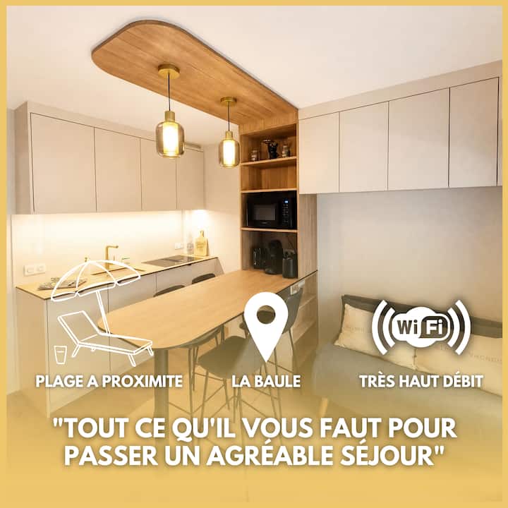 L'ecrin Lajarrige - 4/5 Pers -Plage 5 Min-terrasse - Guérande