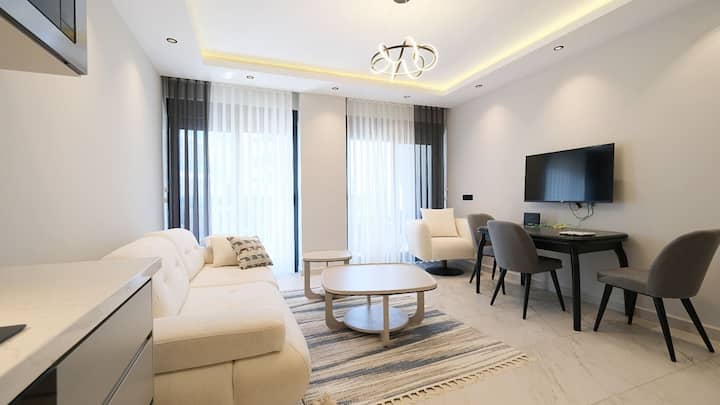 Kargıcak'ta Denize 0 Lüks 2 Yatak Odalı Daire - Mahmutlar