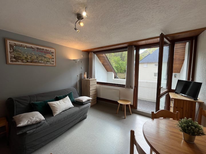 Studio Cabine Vue Sur La Montagne - Saint-Lary-Soulan