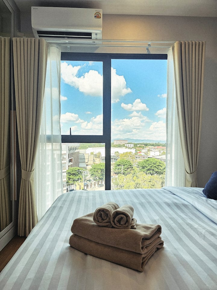 [New Condo] Top Facilities& Pool View& Corner Room - Chiang Mai