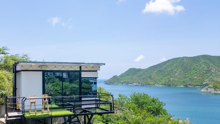 Cabaña Ali´ka Con Vista Al Mar Y Las Montañas - Taganga