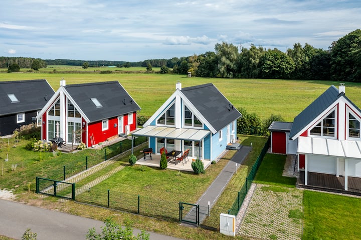 Komfortables Ferienhaus Mit Feldblick Und Hafen - Wandlitz