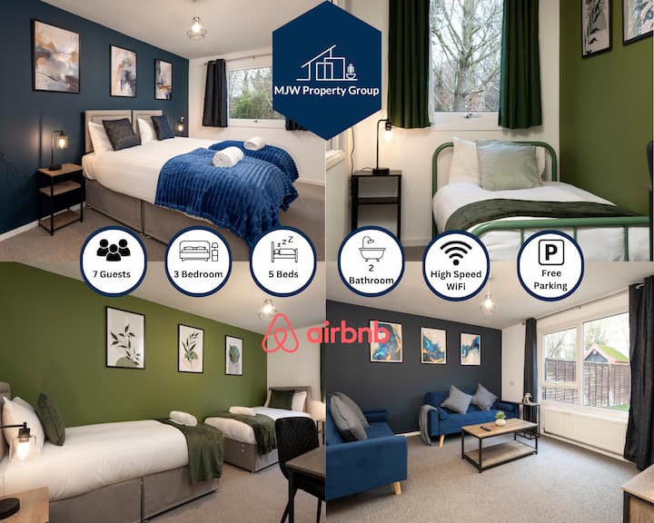 Modern Comfort |3br Home For 7| Free Parking - Peterborough, Royaume-Uni