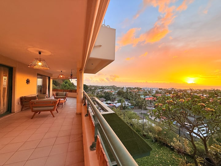 Vue Moorea Piscine 2ch-2sdb 2pkg Arrivée Autonome - Tahiti