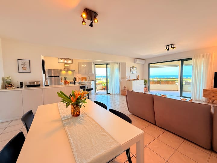 Paradis Face Au Lagon, Piscine, 2ch-2sdb-2pkg - Polynésie française