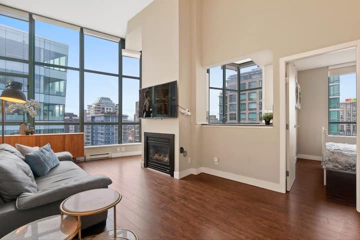 4pent-house 3 Beds[2qeuuns+1single] Downtown Condo - Vancouver
