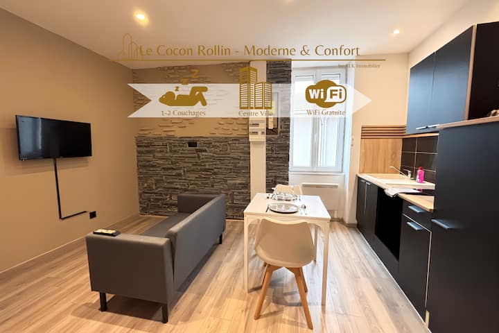 Le Cocon Rollin - Moderne & Confort - Roanne