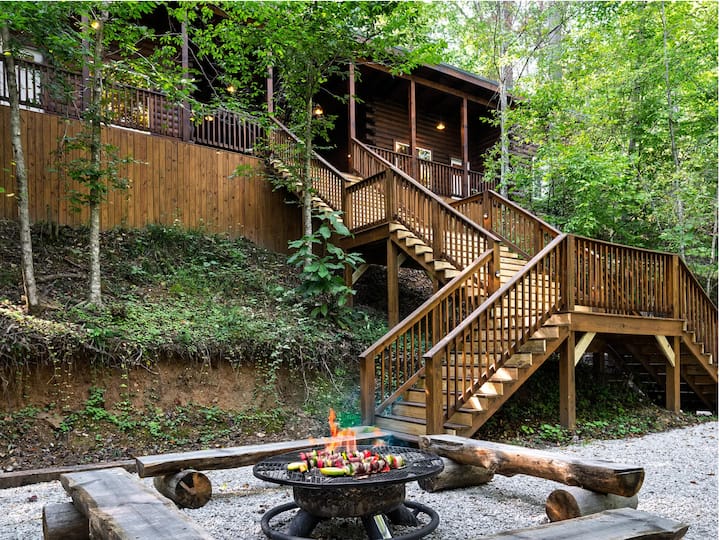Breezeway Cabin - Duplex Cabin For Groups - Kentucky