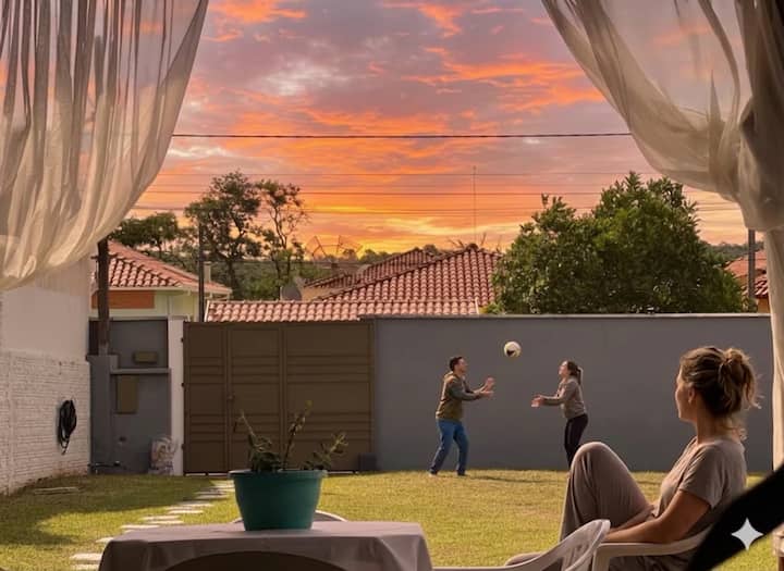 Casa C/ Pôr Do Sol E A 5 Min Do Centro - Brotas